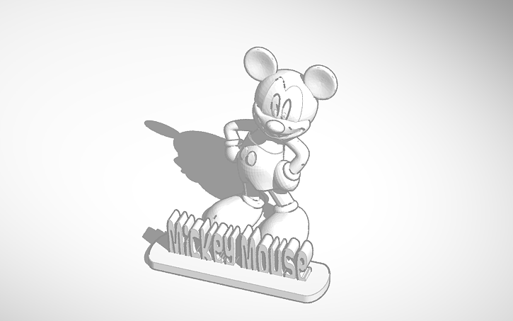 3D design mickey mouse - Tinkercad