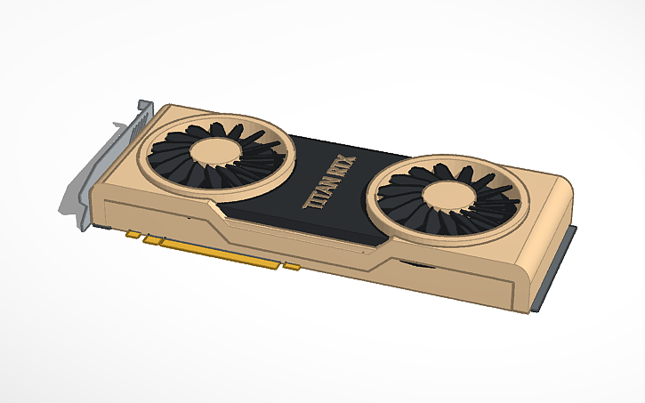3D design TITAN RTX - Tinkercad