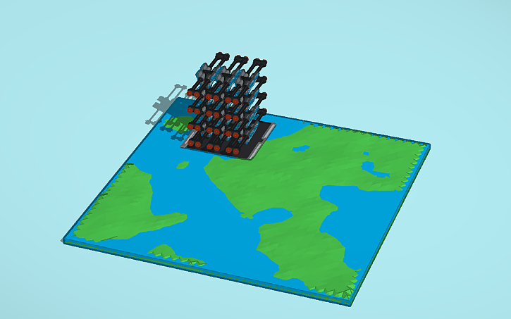 3D design The Secret Fleet - Tinkercad