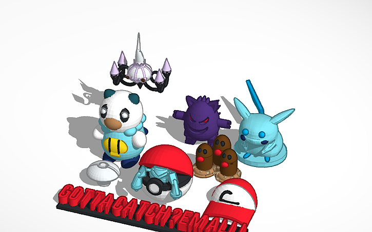 3D design POKEMON - Tinkercad