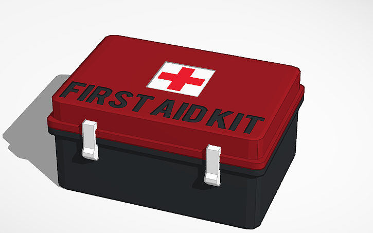 3D design First Aid Kit - Tinkercad
