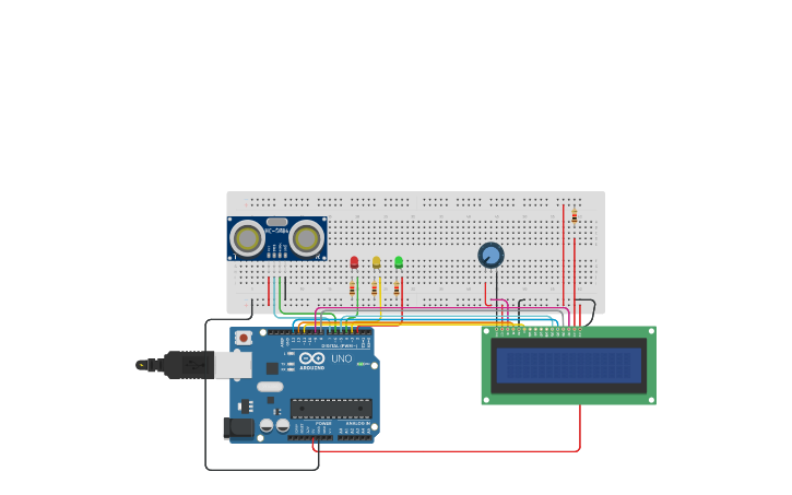 Circuit design CARRO - Tinkercad