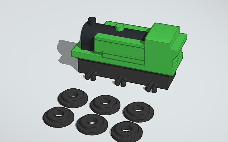 3D design Cackleberry (wooden train) - Tinkercad