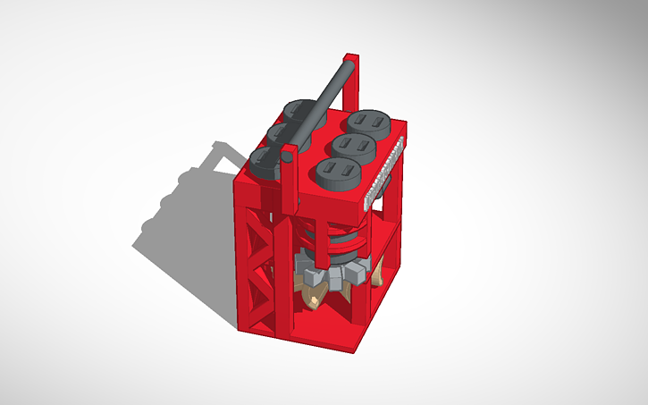 3D design Mini Hydroelectric Generator - Tinkercad