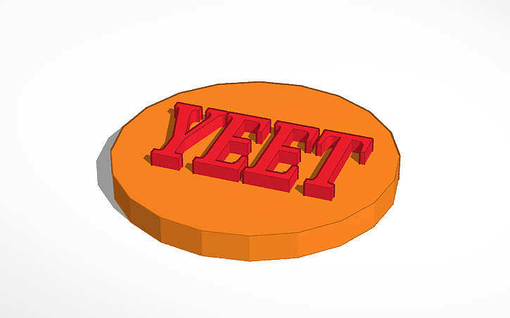 3D design YEET - Tinkercad