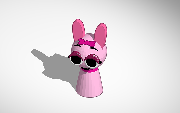 3D design pinki sprunki - Tinkercad