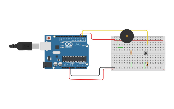 Circuit design Arduino with speaker - Tinkercad
