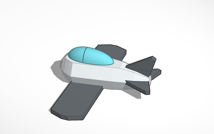 3D design Basic Airplane - Tinkercad