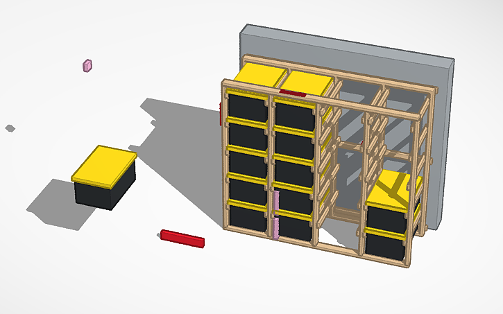 3D design Storage Rack Shared - Tinkercad