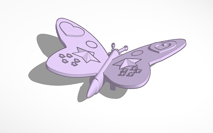 3D design Butterfly - Tinkercad