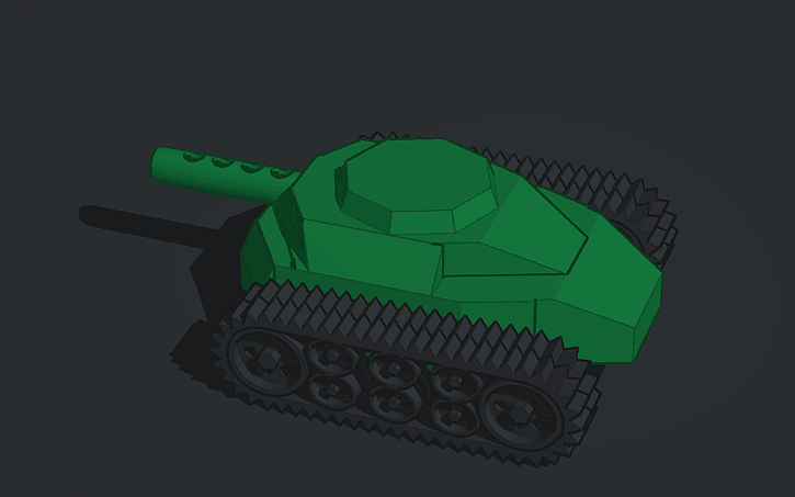 3D design a really bad tank - Tinkercad
