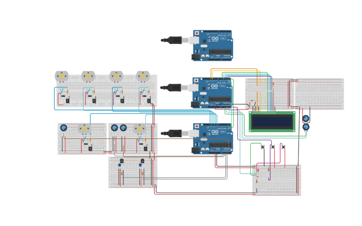 Circuit design Control panel v1 - Tinkercad