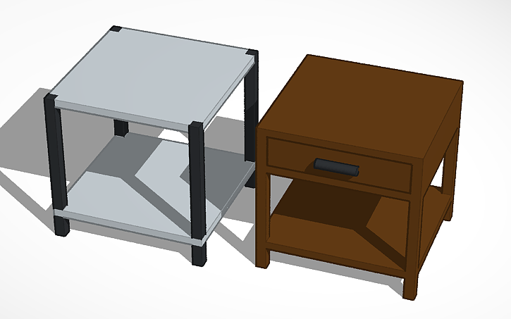 3D design Side Tables - Tinkercad