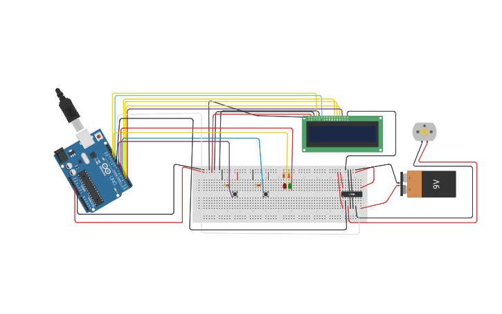 Circuit design RFID Project - Tinkercad