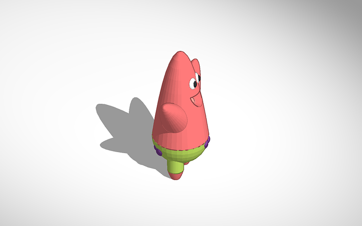 3D design Patrick Star - Tinkercad