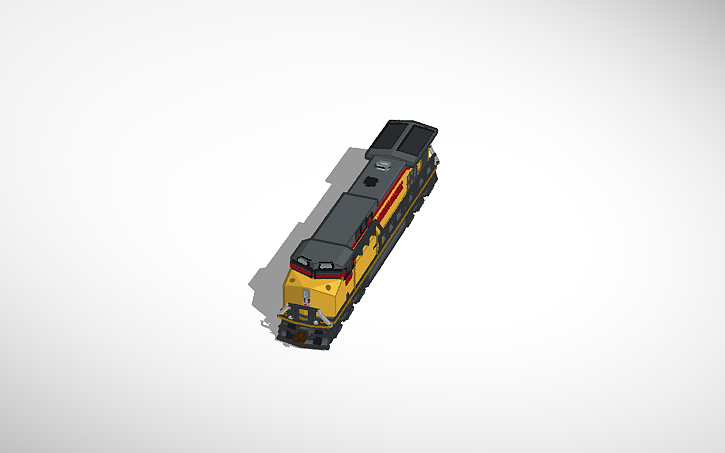 3D design Union Pacific AC4400CW 6430 - Tinkercad