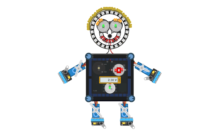 Circuit design ROBOT - Mr. TINKERCAD - Tinkercad