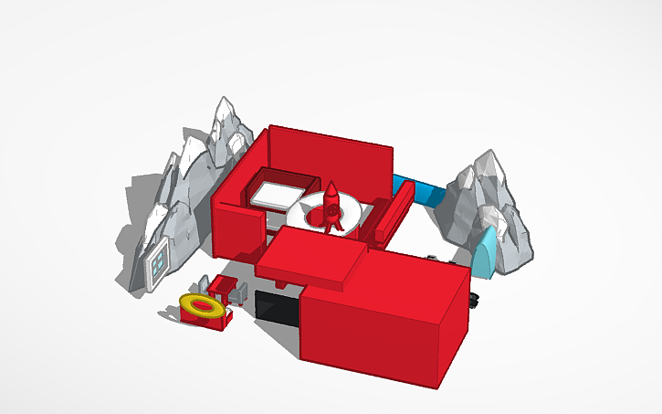 3D design BASE LUNAR - Tinkercad