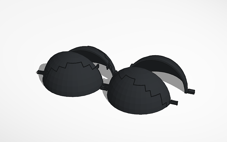 3D design Freddy Fazbear Eyelids - Tinkercad