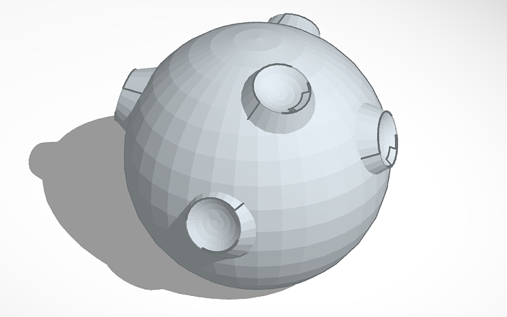 3D design moon - Tinkercad