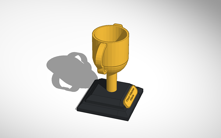3D design Trophy - Tinkercad