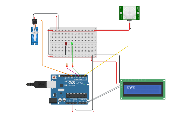 Circuit design AI協作 - 感測器用被動式紅外線感測器(passive Infra-Red sensor)，偵測到物體移動 ...