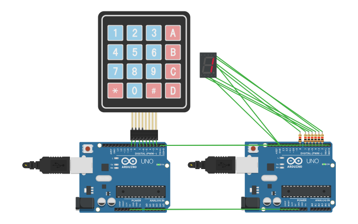 Circuit design Arduino Uno/Mega 2560 Keypad Number Inputs to 7 Segment ...