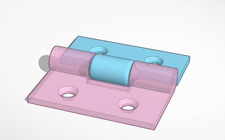 3D design Leaf Hinge Snap In Place - Tinkercad