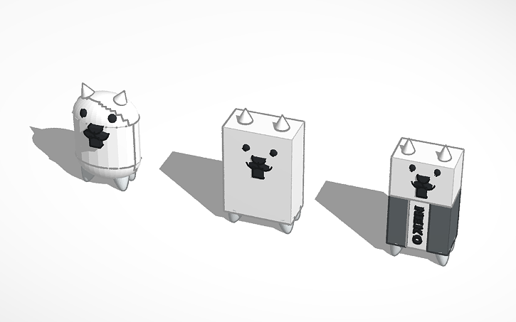 3D design Tank Cat evolution Battle Cats - Tinkercad