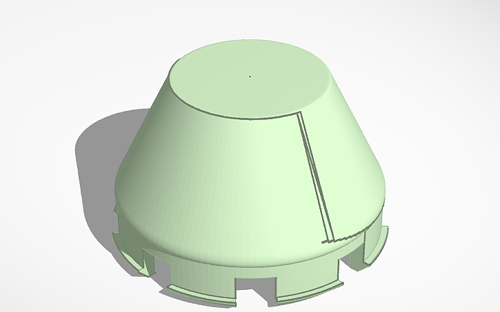 3D design KRX Rim Center Cap - Tinkercad