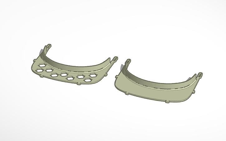 3D design Budmen face mask visors - Tinkercad