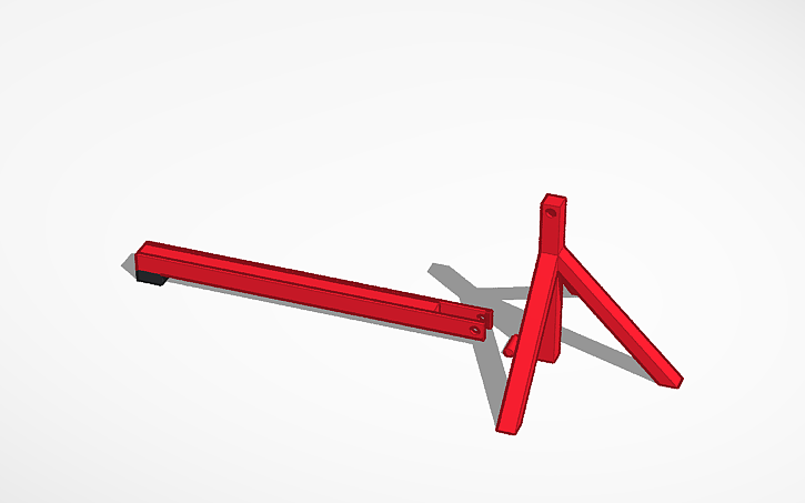 3D design Adjustable Football Kicking Stand - Tinkercad