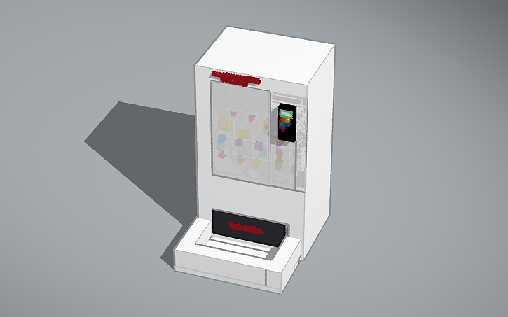 3D design Interactive vending machine - Tinkercad