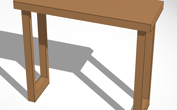 3D design table - Tinkercad