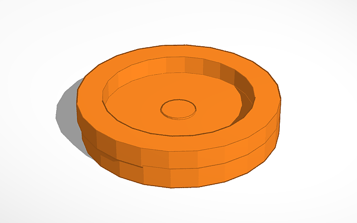 3D design plate - Tinkercad