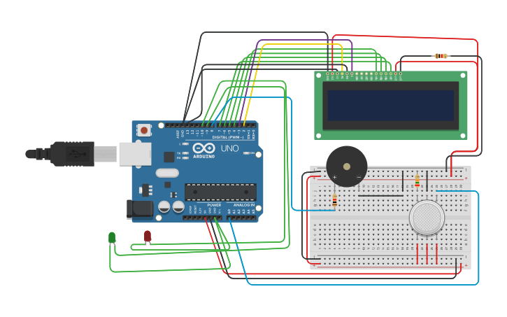 Circuit Design Air Pollution Detector By Team 13 Tinkercad