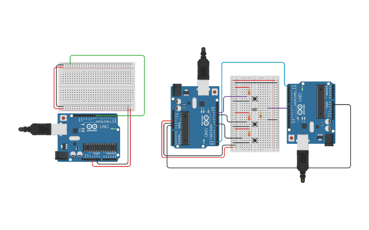 Circuit design Arduino Serial Communication - Tinkercad
