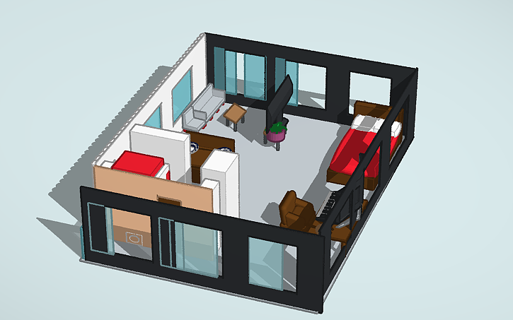 3D design Copy of Interior Design Challenge - Tinkercad