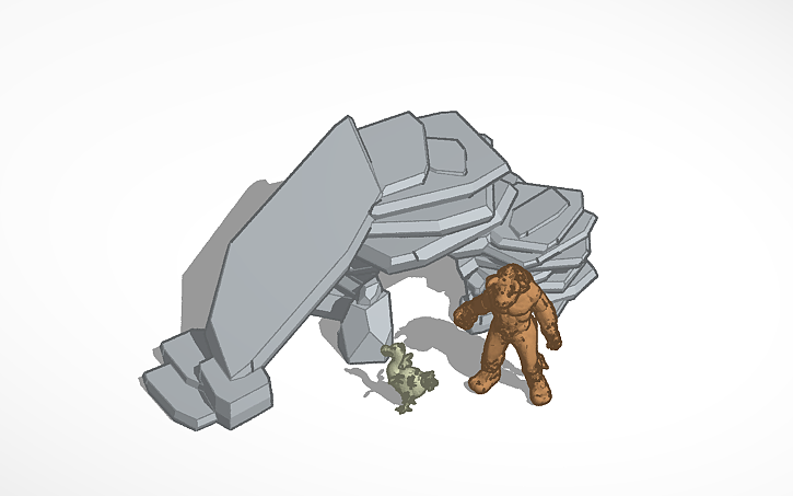 3D design Rock Reptile Home - Tinkercad