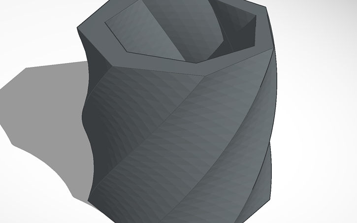 3D design Pencil Holder - Tinkercad
