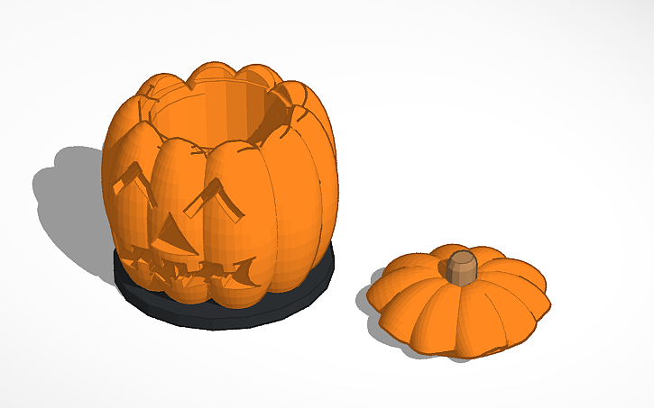 3D design Jack-o-lantern - Tinkercad