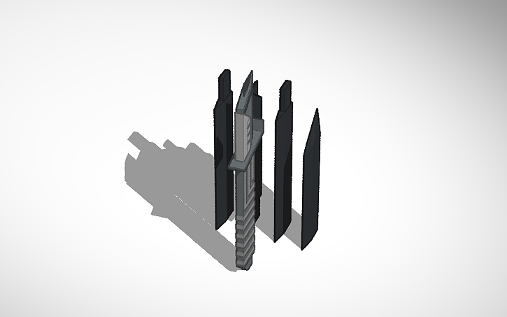 3D design Wieldable Darksaber - Tinkercad
