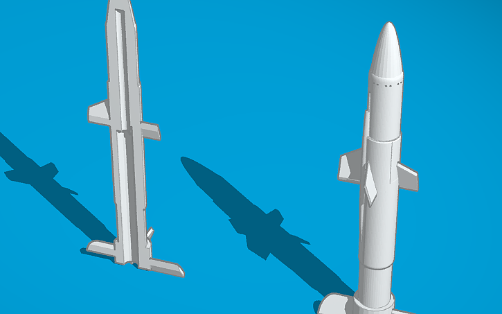 3D design Hypersonic Missile🚀 - Tinkercad