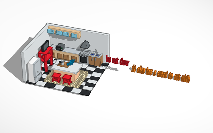 3D design kitchen - Tinkercad