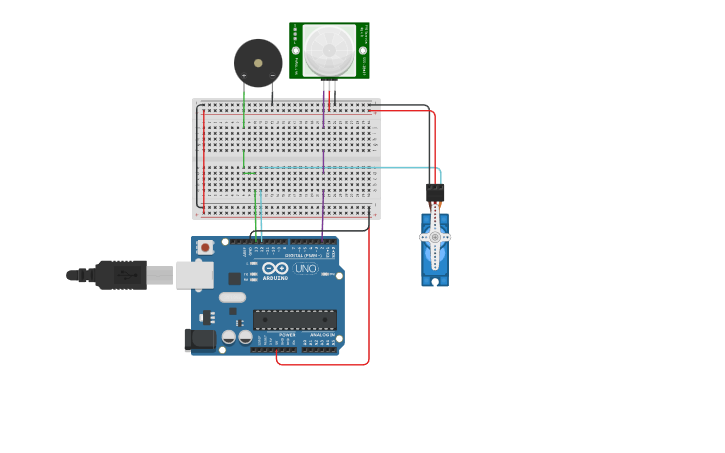 Circuit design scarecrow - Tinkercad