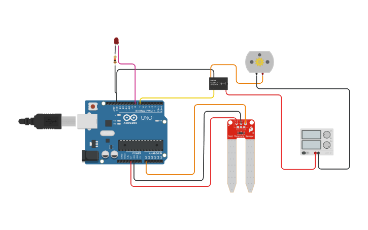 Circuit design Automatic Plant Watering System using Arduino BY 151 ...