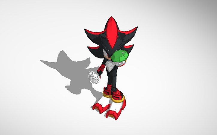 3D design shadow the hedgehog - Tinkercad
