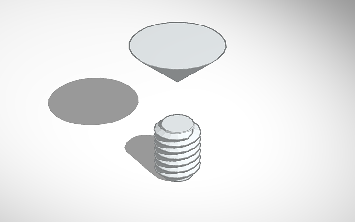 3D design M3 Screw - Tinkercad