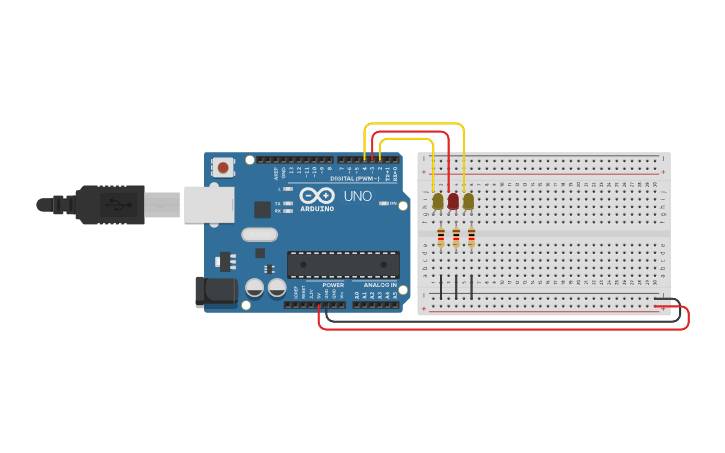 Circuit design Tutorial 5 Ej 1 - Tinkercad
