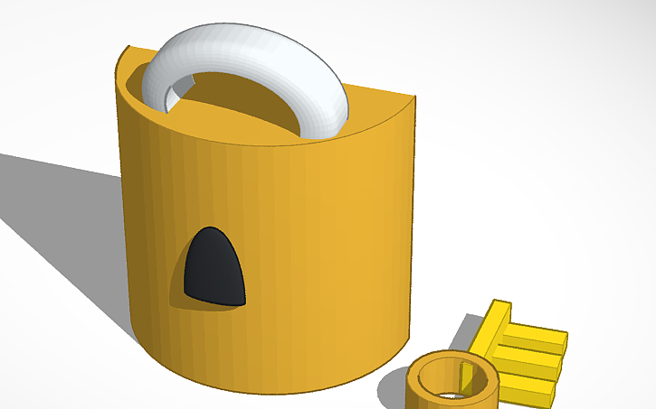 3D design lock - Tinkercad